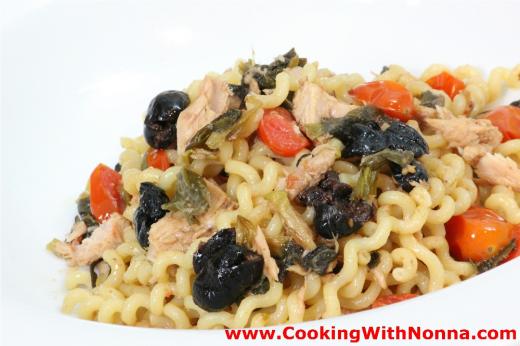 Fusilli with Tuna and Black Olives
