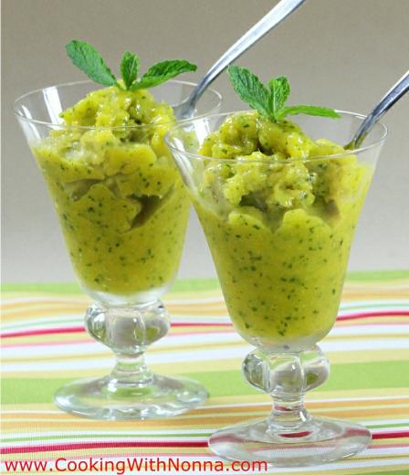 Mango-Mint Granita