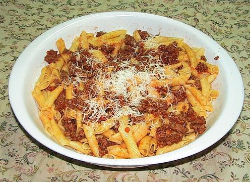 Maccheroni col Pettine e Ragu` alla Bolognese