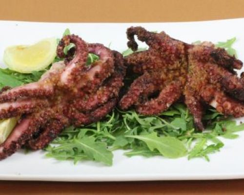 Grilled Octopus with Bread Crumbs